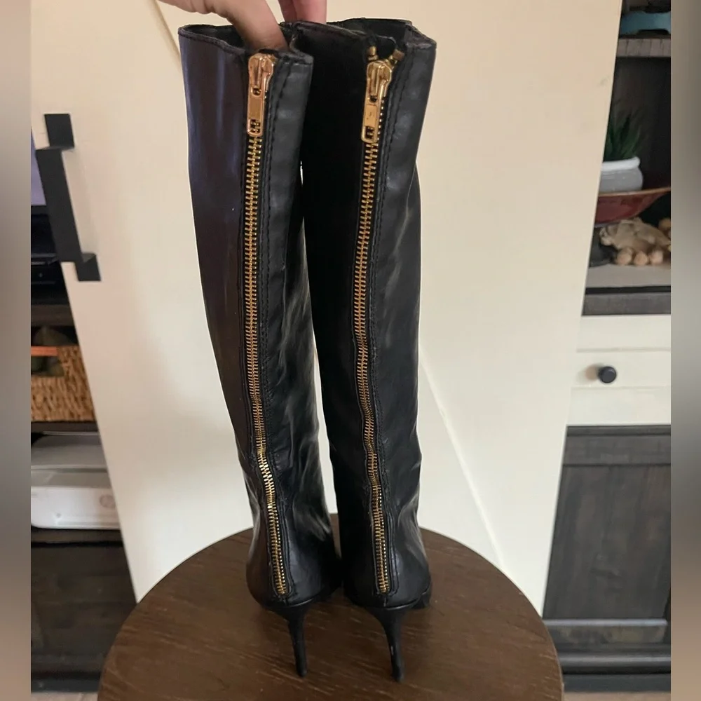 Gach | Shoes | Womens Black High Heel Boots | Poshmark